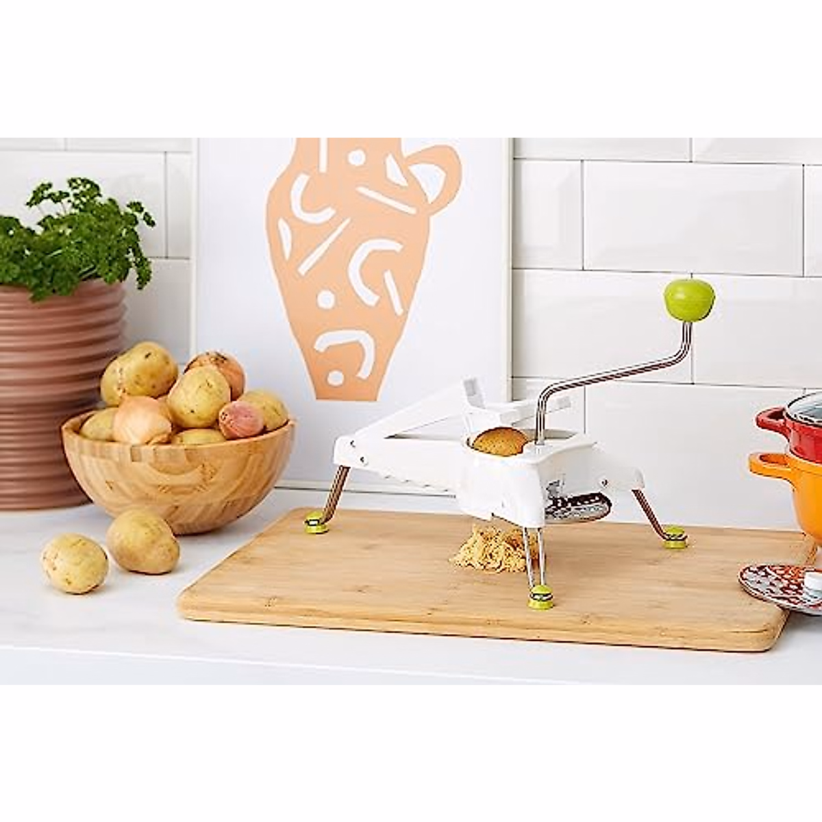 Ibili 5-in-1 Mouli Rotary Cheese Grater, Slicer, Made in Spain, Includes 5 Stainless Steel Interchangeable Variated Discs, Dishwasher Safe