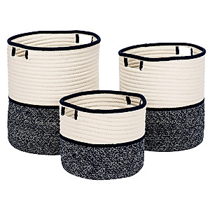 Colonial Mills Jaydon Basket, 16"x16"x20", Blue