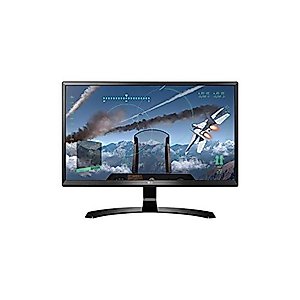 LG 24UD58-B Display Port+HDMI 3840x2160 24inch Monitor, Black (Renewed)