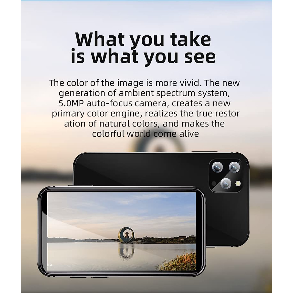 SUDRID Mini Smartphone, Unlocked Smartphone The World's Smallest Cell Phone 3.0 Inches Android Mini Phone 2G+32G Quad Core 5.0MP Dual SIM Tiny Child Phone Unlocked 3G Mobile Phone (White)