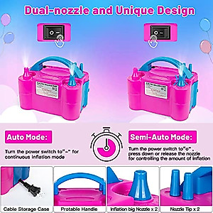 Balloon Arch Kit and Pump, 9Ft Tall & 10Ft Wide Adjustable Balloon Arch Holder Stand with Base, Iron Pipe, Water bag, Balloon Clips, Knotter for Wedding Graduation Birthday Party Supplies Decoration