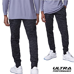 Ultra Performance 3 Pack Mens Joggers Mens Athletic Sweatpants with Pockets for Men, Small - 3X
