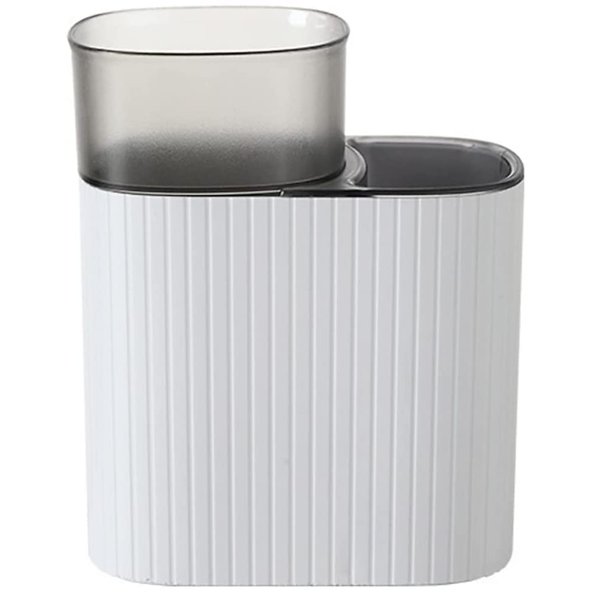 ceramic Utensil Caddy Double Layer Chopsticks Cage Multifunction Tableware Storage Shelf Knives Spoon Cutlery Drain Rack Organizer Kitchen Accessories Pen Holder chopstick holder (Color : Whitea)