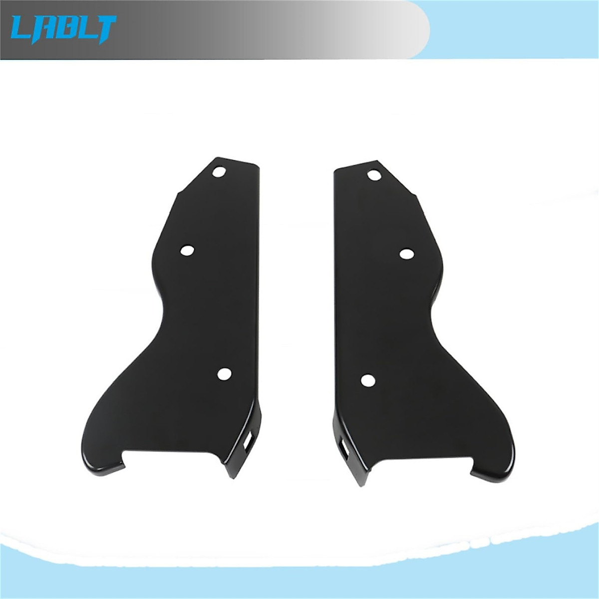 LABLT Rear Bumper Brackets Replacement for Pickup 2WD / 4WD 1964-1972, F-100, F-250, F-350, Black, Steel