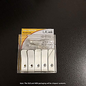 LJLink Hooks Space Aluminum Wall Hooks Handmade Towel Hangers Coat Rack Hat Rack Modern Bath Hooks Robe Hook for Home Bedroom Bathroom Kitchen Balcony Hotel Garage, Ceramic White , 5 Pack