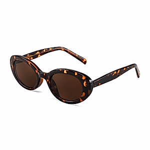 FEISEDY Sunglasses Womens, Retro Oval Cateye Sun Glasses Men, Small 90s Style B4128