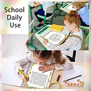 100 Sheets Back to School Confetti Stationery Computer Paper 8.5x10.5 Border Stationary Letterhead Paper for Teacher Printing Writing Letters, School Printer Supplies for Kids Home Family