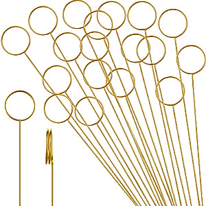 lsshao 30-Piece Floral Place Card Holder Set - 13.4 Inch Table Number Holders for Weddings, Birthdays, Parties, and DIY Crafts - Perfect Valentine's Day Gift Idea!