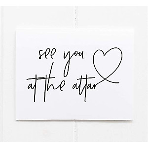Groom Card From Bride on Our Wedding Day Stationery, See You At The Altar, Husband To Be Letter, Love Gift For Him from Wife, Marry You Vows