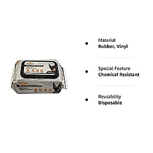 HDX Black Dual Layer 6ml Heavy Duty Disposable Nitrile Gloves 40 pack