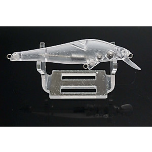 10PCS Unpainted topwater Minnow Fishing Lure 10.1cm 9g Crankbait Artificial Hard Bait Carp Pike Bass Wobblers Deep Diving Fishing jerkbait 8201 Free Eye