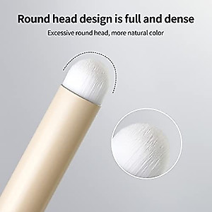 Concealer Brush Set by GOERTI Angled Concealer Brushes for Under Eye Concealer Nose Contour Brush Small Sponge Blender Cover and Blend Imperfections Full or Spot Coverage 3pcs (Green)