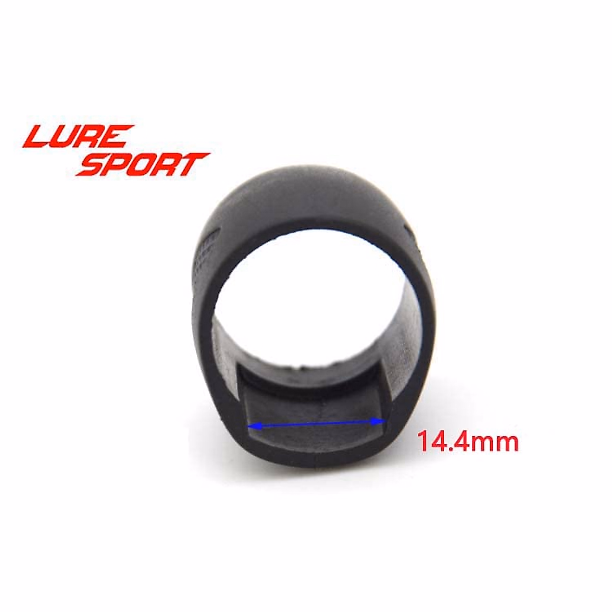 LureSport 18pcs Graphite Slip Rings Reel Seat Hoods for Ice Fishing Rod Building Component Repair Rod DIY Accessory