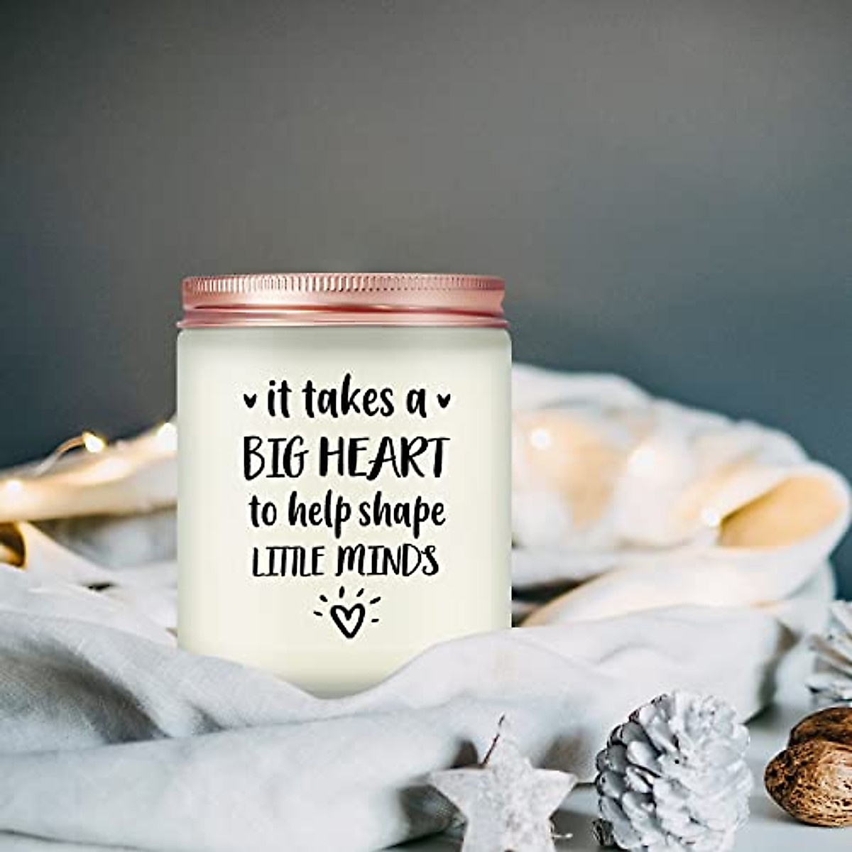 Volufia Teacher Appreciation Gifts - Teacher Gifts for Women - Thank You Gifts for Teacher - Funny Christmas Valentines Birthday Gifts for Teachers - Funny Lavender Scented Candle