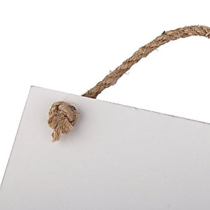 ULTNICE Wooden JUST MARRIED Signs Decor with Hanging Rope for Wedding Engagement Propose