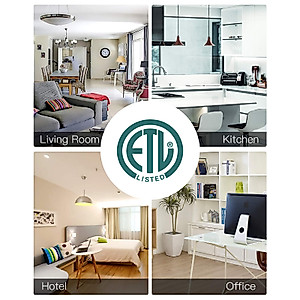 Multi Plug Outlet - Addtam Surge Protector Wall Mount with 12 Outlet Extender- 3 Sides and 3 USB Ports (1 USB-C), Outlet Splitter Power Strip for Home, Office, Hotel, White