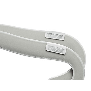 VR Cover Facial Interface Bracket & Foam Replacement with Lens Protector Cover for Meta Quest 2 (Virtual Reality Oasis Edition - Light Blue & Grey)