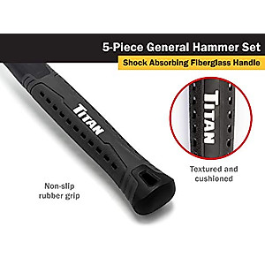 Titan 63125 5-Piece Hammer Set