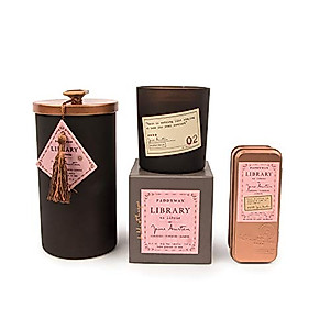 Paddywax Library Collection Jane Austen 2-Wick Scented Travel Tin Candle, 2.5-Ounce, Gardenia, Tuberose & Jasmine