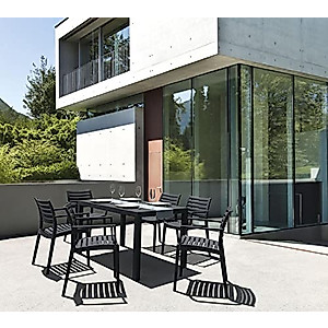 Artemis Resin Arm Chair Black