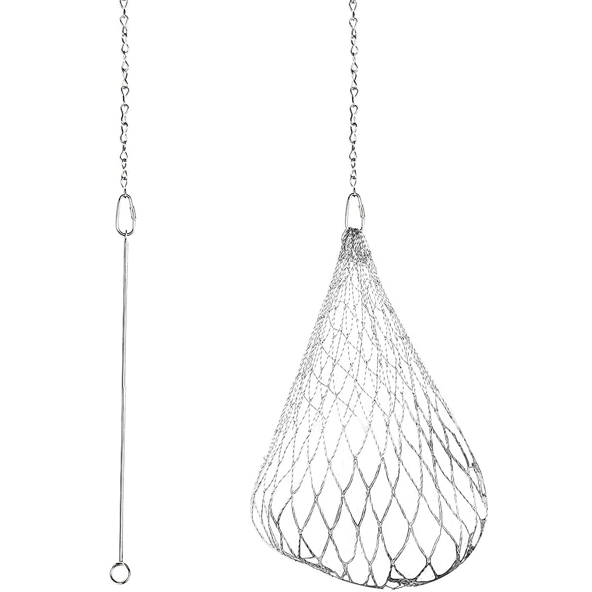 Upgraded Extended Hanging Feeder, Chicken Vegetable Hanging Feeder Toy,Chicken Vegetable String Bag Poultry Fruit Holder Chicken Cabbage Feeder Treat Feeding Tool,Chicken Veggies Skewer (Packag1)