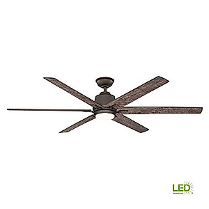 Home Decorators Collection YG493B-EB Kensgrove 64" LED Espresso Bronze Ceiling Fan with Remote Control