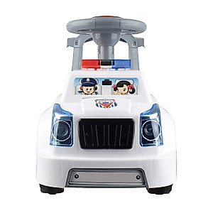 POCO DIVO Police Car 3-in-1 Baby Walker Toddler Ride On Buggy Pretend Play Toy Kids Gliding Scooter with Music & Light