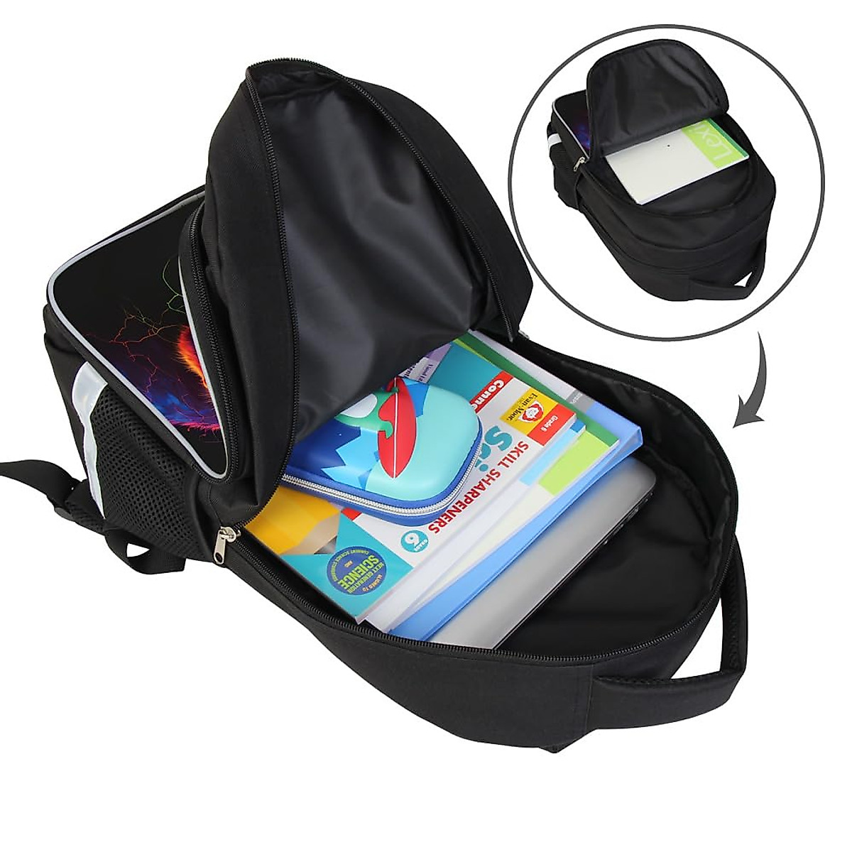 ZRENTAO Kids Backpack for Elementary Cute Schoolbag with Animal 3D Print (L) 11" x (W) 5.5" x (H) 16.5" Lightweight Bookbags for Student