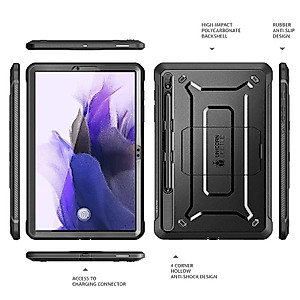 SUPCASE Unicorn Beetle Pro Series Rugged Full Body Case for Samsung Galaxy Tab S7 FE 12.4 inch (2021) with Built-in Screen Protector and Pen Holder S (Black)
