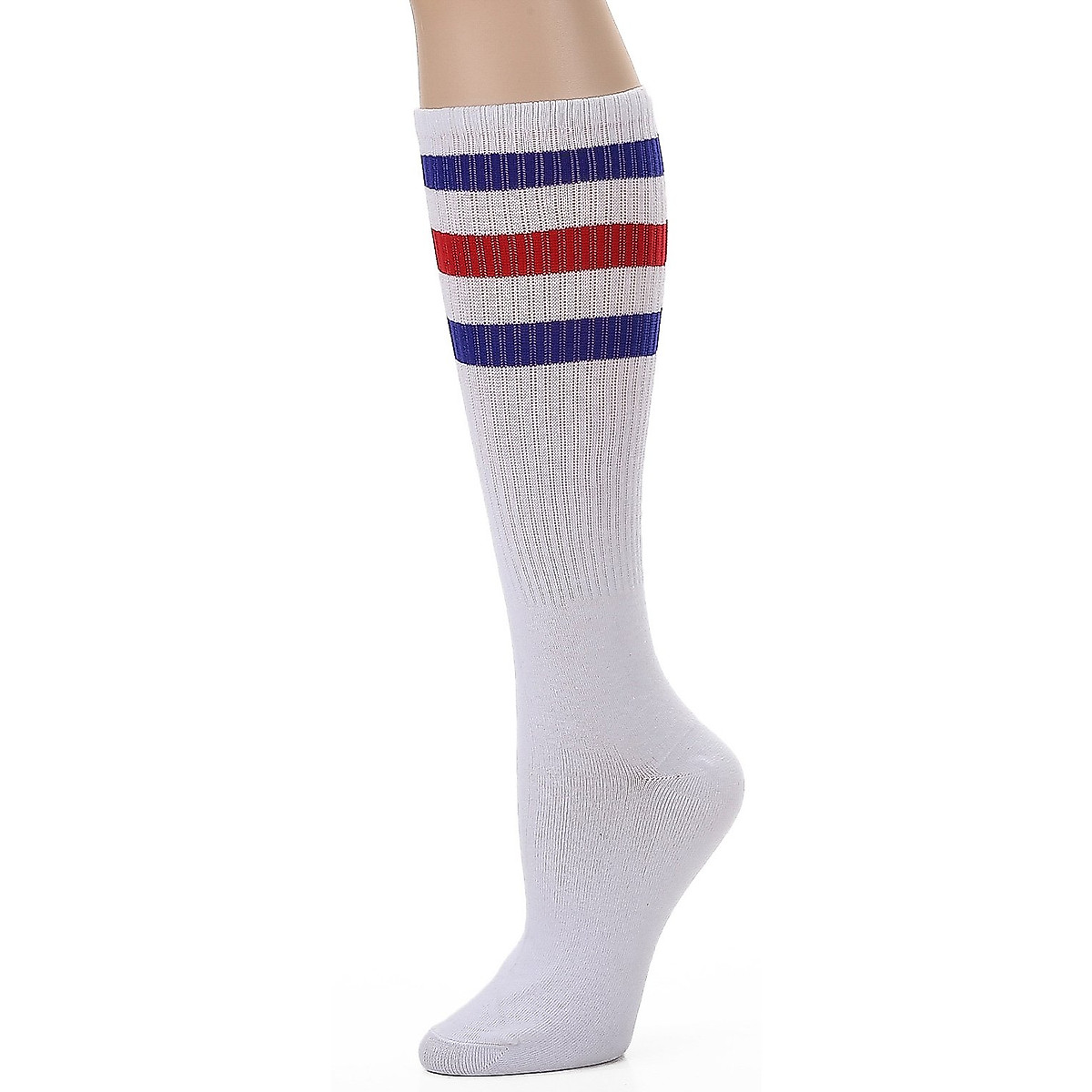 Leotruny 3 Pairs Over the Calf Tube Socks (C01-3pairs Multicoloured)