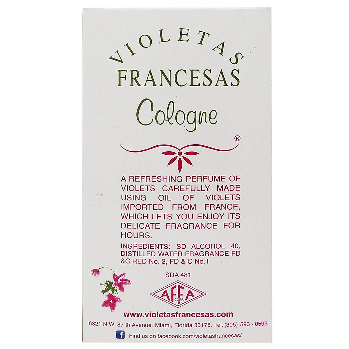 AFFA Violetas Francesas Cologne