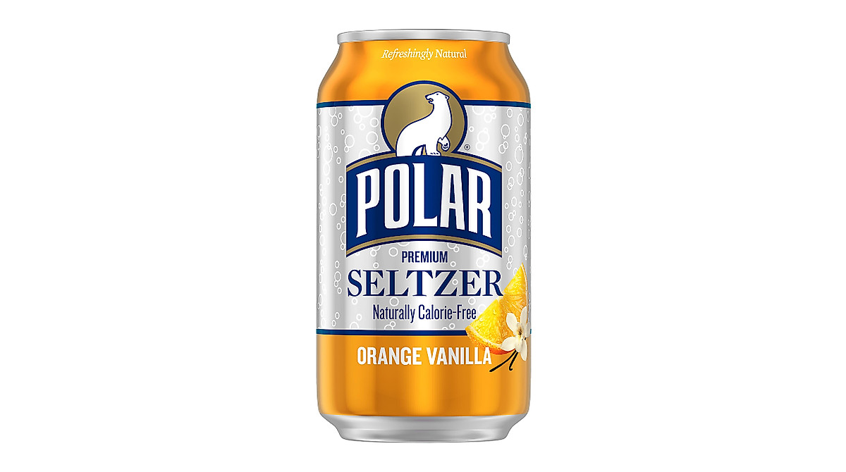 Polar Seltzer Orange Vanilla 12oz Cans - Natural Sparkling Water
