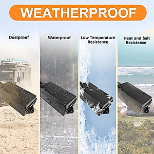 CircleRoad 7 Way Trailer Cord 8 Feet with 7 Gang Junction Box Kit, 7 Way Trailer Wiring Harness Kit and Trailer Breakaway Kit, 12V Emergency Breakaway Switch and Plug Holder, Waterproof, Dustproof