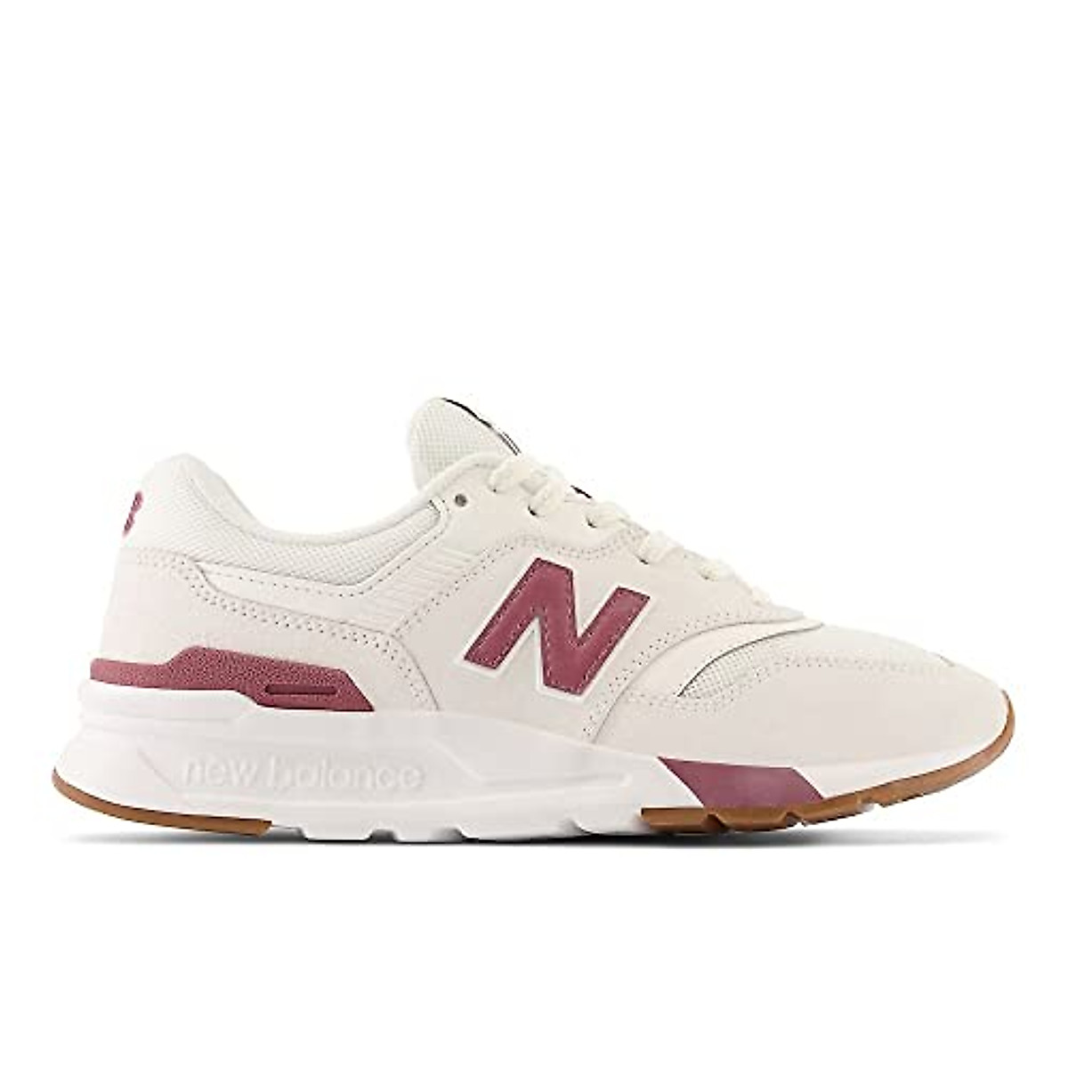 New Balance Women's 997H V1 Lifestyle Sneaker, Sea Salt/Washed Burgundy, 10