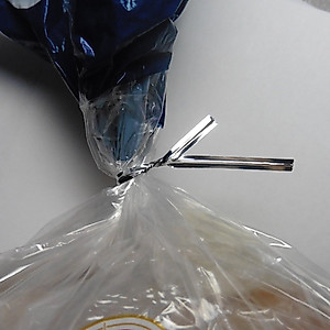 Weststone - 1000pcs 4" Silver Metallic Twist Ties foil Twist Ties for Cello Bags Treat Bags in Birthday Party Wedding Party