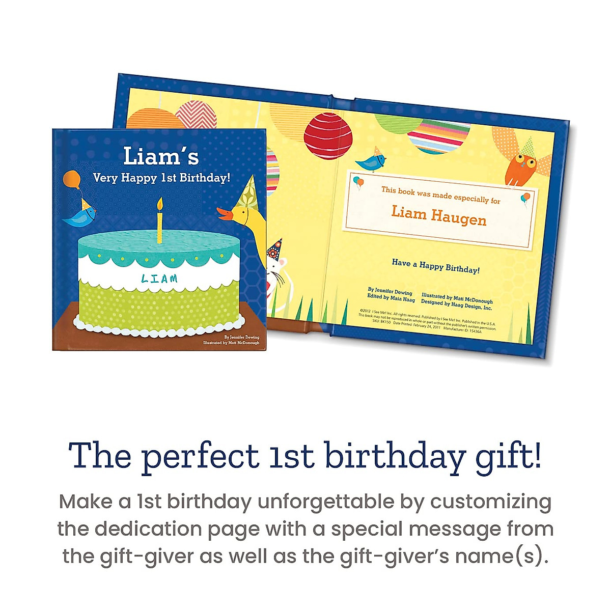 I See Me! Baby's First Birthday for Boys - Personalized Children's Story