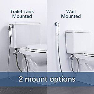 EVITA Handheld Bidet Sprayer for Toilet, Magnetic Bidet Sprayer -Adjustable Water Pressure, Bathroom Cloth Diaper Bidet Toilet Sprayer Kit with Hose-Easy to Install for Baby Wash, Feminine Wash