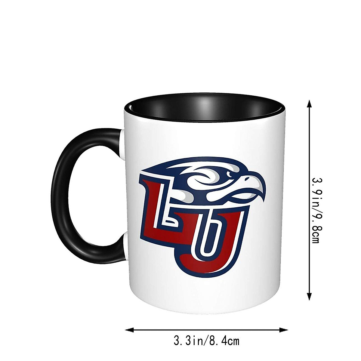 FASEDATE Liberty University-Logo Large Ceramic Coffee Mug, Big Tea Cup For Office And Home,Reusable Cup For Coffee Or Tea | On-The-Go | Portable., One Size
