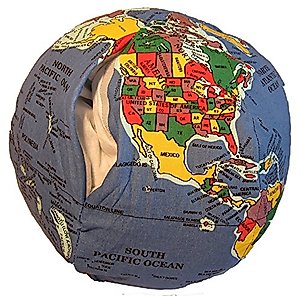 Hugg-A-Planet Pocket Earth - Soft Plush Globe for Learning. Educational Toy for Kids 1mo+, Teens, Adults, Teachers and Parents