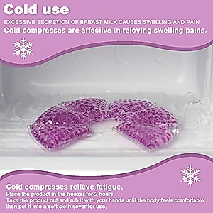 Conbella Breast Pads for Breastfeeding 2 Packs, Relief for Breastfeeding, Nursing Pain, Mastitis, Engorgement, Swelling, Plugged Ducts, Boost Milk Let-Down & Production. (#42 Purple)