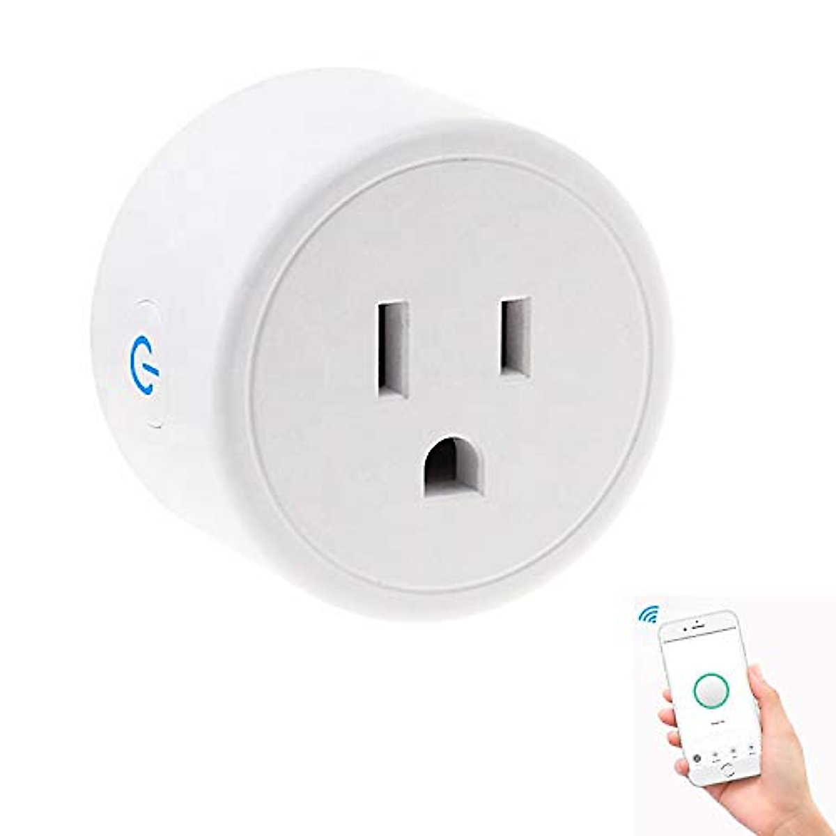 Smart Plug Compatible with Alexa, Google Assistant, IFTTT for Voice Control, Mini Smart Outlet Home Automation Modules, No Hub Required, Supports 2.4GHz Network Only,
