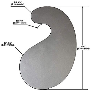 ATLIN Cabinet Scraper Card Set - Curved 3pc