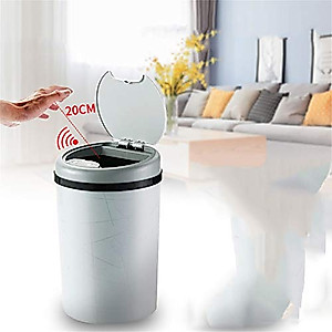 WENLII 11L Intelligent Trash Can Automatic Touchless Induction Motion Sensor Kitchen Wide Opening Sensor Waste Garbage Bin