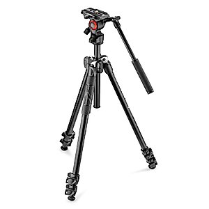 Manfrotto MK290LTA3-VUS BeFree Live Fluid Video Head with 290 Light Aluminum Tripod Kit