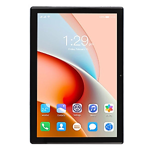 Honio HD Tablet, Business Tablet Octacore CPU Blue Dual Camera 10.1 Inch FHD 5G WiFi 4G LTE (US Plug)