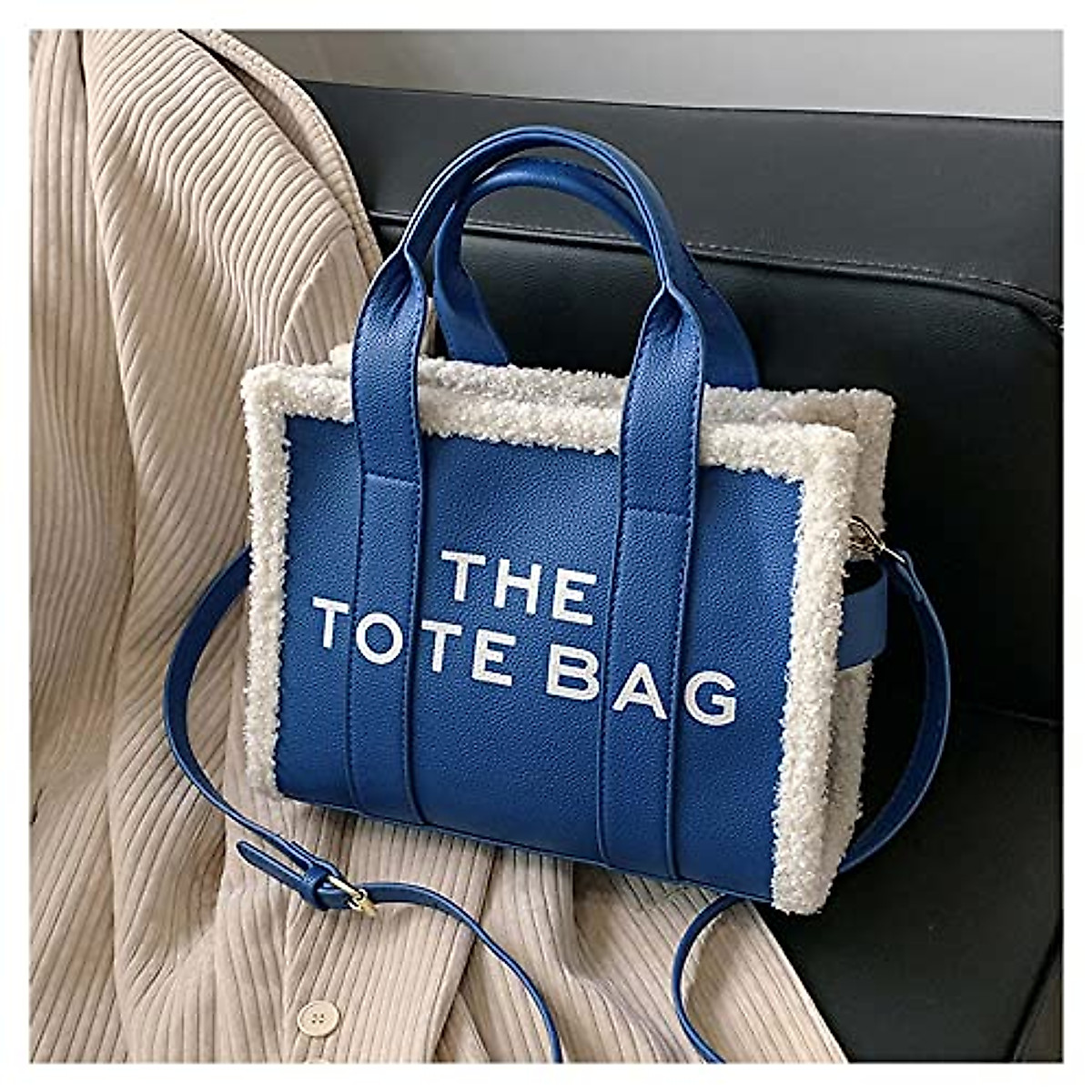 Aeefnuie The Tote Bags For Women , Personalized Leather Tote Bags Mini Top-Handle Crossbody Tote Bag Handbag For Travel/ Work