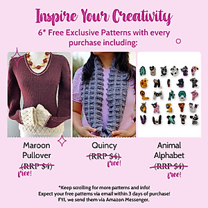 Woolen Delights Soft Wool Yarn for Crocheting, 3 Skeins, 522Yds/300G, Free Patterns - #4 Medium Aran/Heavy Worsted Weight Wool Yarn for Knitting - Crimson Red