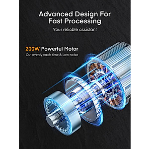 Meat Slicer for Home Use, FOHERE 200W Electric Deli Food Slicer With Two Removable 7.5" Stainless Steel Blade, Adjustable Thickness(0-15mm), Easy to Clean, Cut Meat Cheese Bread, Silver