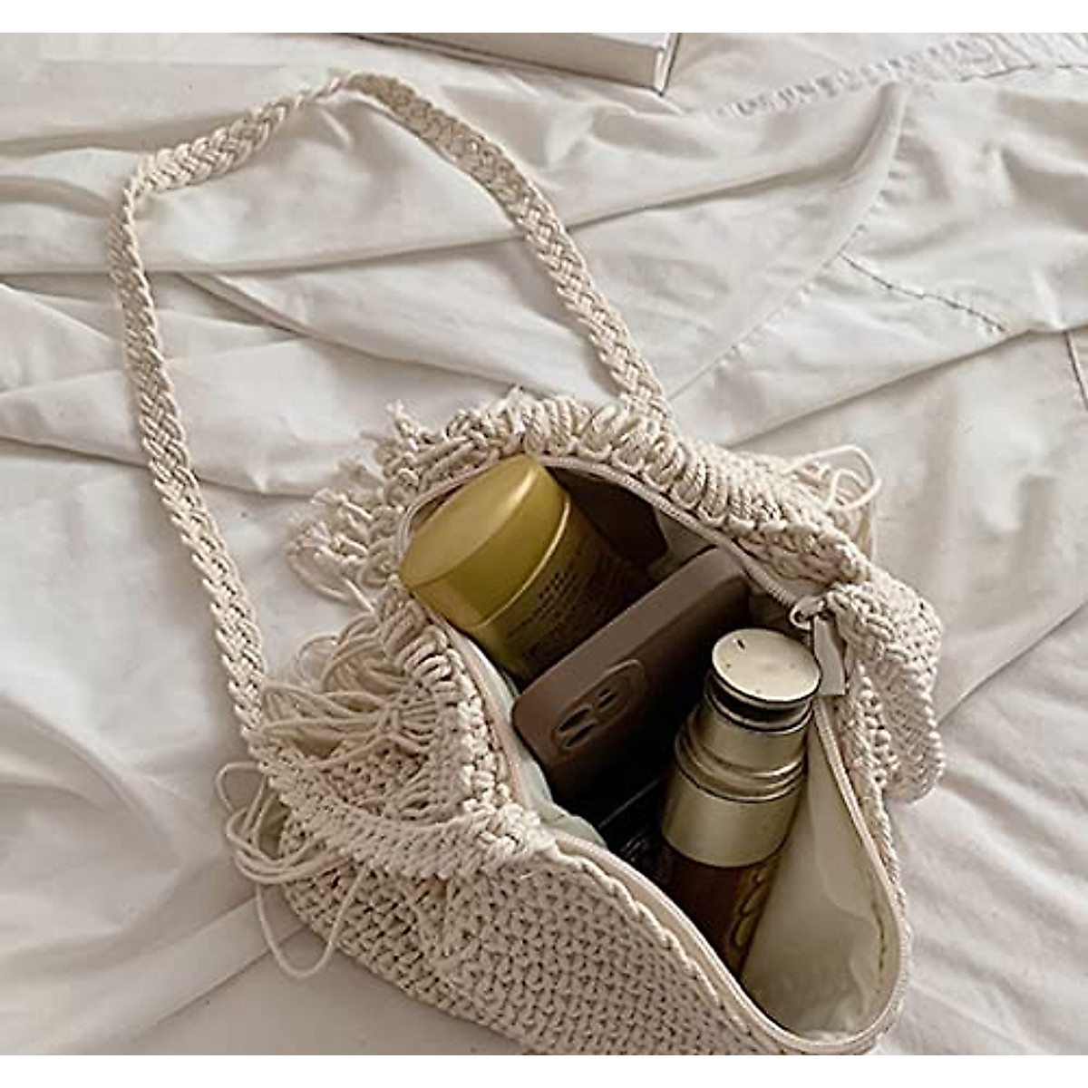 Crossbody Bag for Women Cute Hobo Bag Satchel Bag Summer Bag Knit Bag Beach Bag Purse Tote Handbags for Women 2023