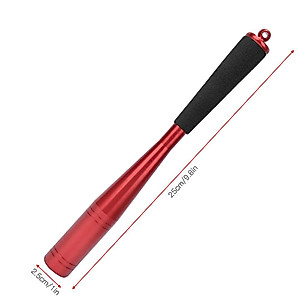 Redxiao 【𝐁𝐥𝐚𝐜𝐤 𝐅𝐫𝐢𝐝𝐚𝒚】 Fish Priest, Fishing Bat Tool, Portable 25mm Diameter Aluminium Alloy Head for Sea/Fresh Fishing Fishing Lover Outdoor Use Adult Children Fishing Tackle(red)